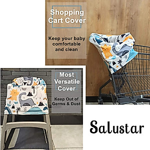 Car seat Covers for Baby Boys and Girls,2-Piece Set of Nursing Covers by Salustar
