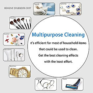 AKEISHE Glasses Cleaner, Ultrasonic Jewelry Cleaner Machine for Watches, Razors, Coins,Rings&Daily Supplies