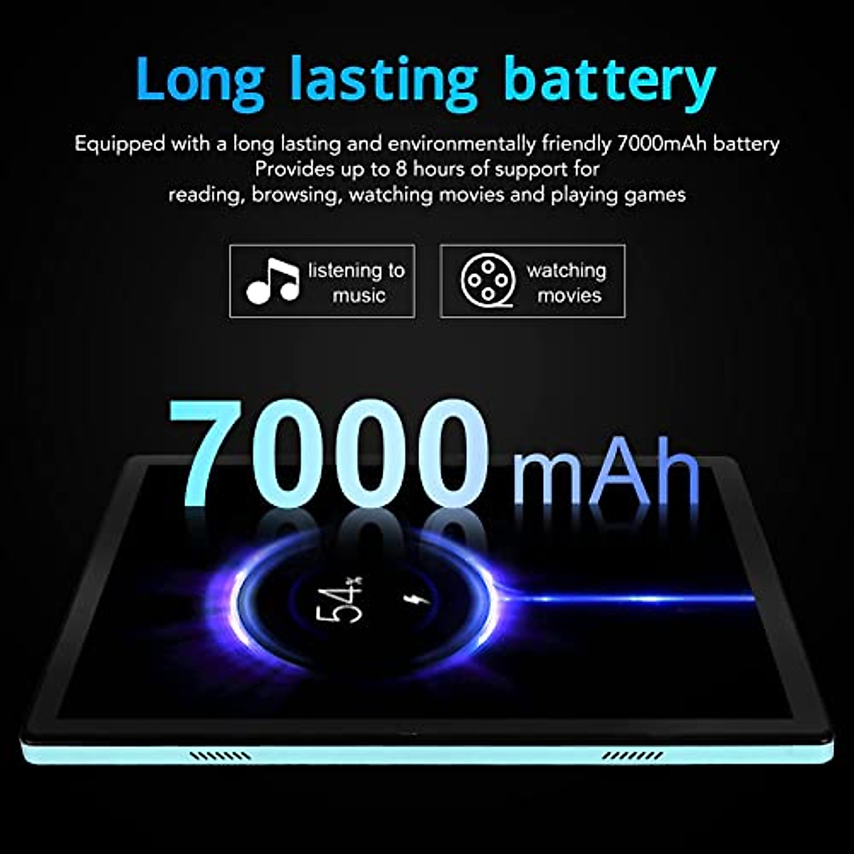 Airshi 10.1in Tablet, Smart Call Tablet Octa Core Processor 1920x1200 Resolution for Studying for Entertainment (Green)