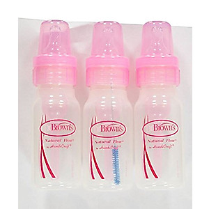 Dr Browns Natural Flow Standard Pink 4oz Bottle- 3 Pack