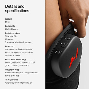 Hyperice Venom 2 - Advanced Heat + Vibration Wrap (Leg) - FSA or HSA Approved