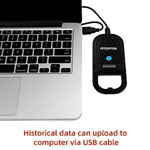 NetumScan Upgraded Pet Microchip Reader Scanner, 256 Data Storage Animal Tag Scanner Rechargeable Handheld Pet Chip ID Scanner with Stable OLED Display for ISO 11784/11785,FDX-B and ID64 RFID EMID