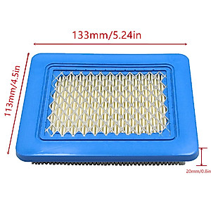 491588s Air Filter, Compatible with Briggs 491588, Toro 20332, Craftsman 3364, Premium Lawn Mower Air Cleaner (3Pcs)