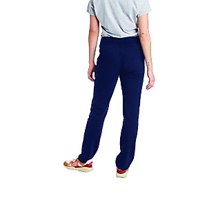 Hanes Women's French Terry Pant, Navy, Large