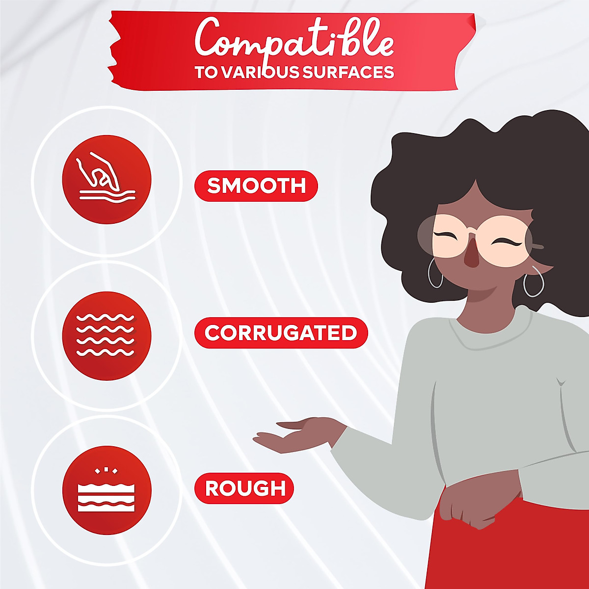 XFasten White Duct Tape Heavy Duty Waterproof 2 Inch x 50 Yards (5-Pack, 750ft Total) 11 mils Super Strong HVAC Duct Tape White Color for Indoor, Automobile, Repair, Patching and Outdoor Use