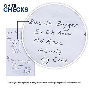 Stock Your Home Blank Scratch Pads (10 Pack) - White Note Pads - Memo Notepads - Small Desk Scratch Paper- 4x6 Note Paper - Guest Check Book - Server Note Pads for Diners - 1,000 Total Blank Sheets