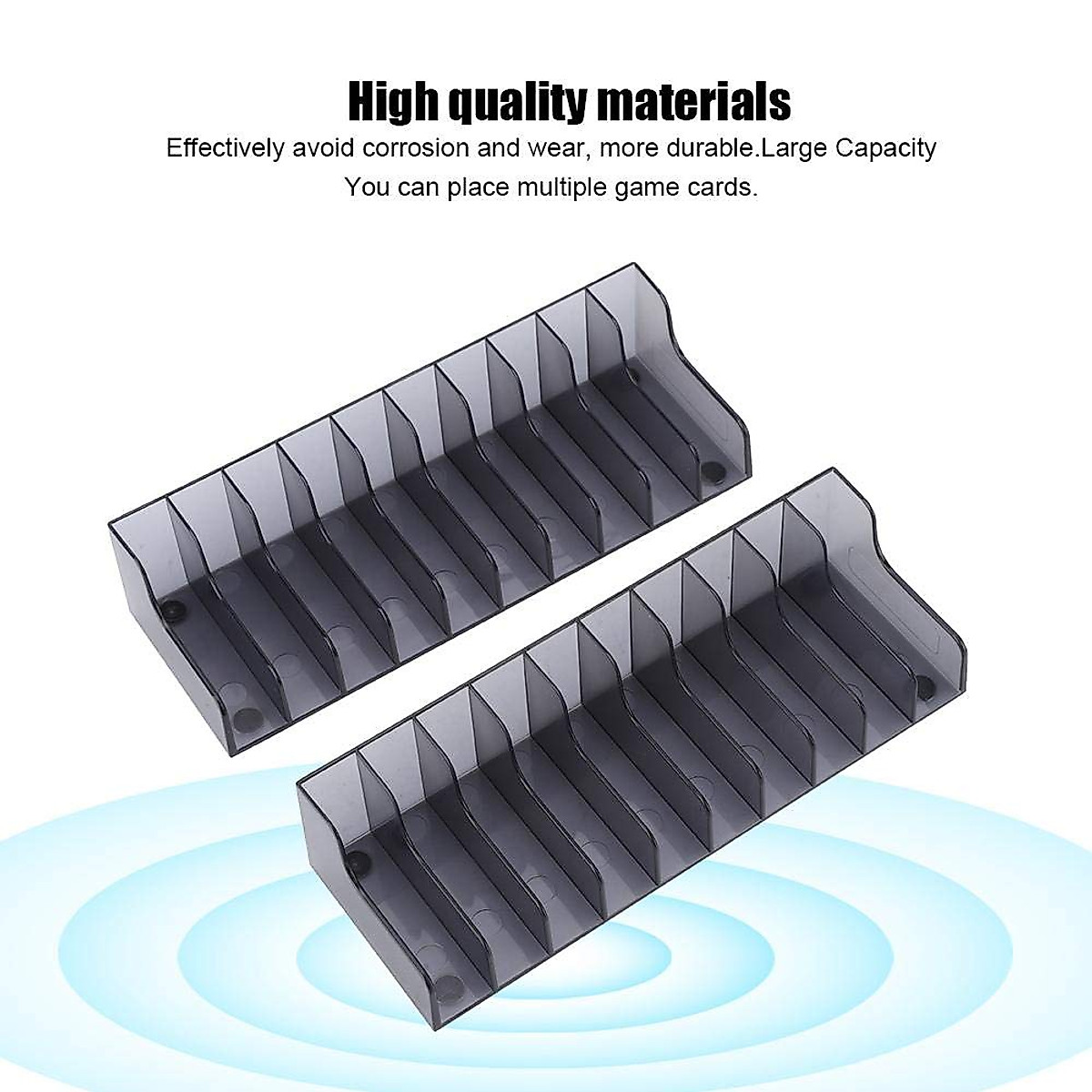 2 PCS Game Card Box CD Storage Stand Holder, Large Capacity Bracket, Precise cuts and interfaces, for PS4/SLIM/PRO Game Consoles