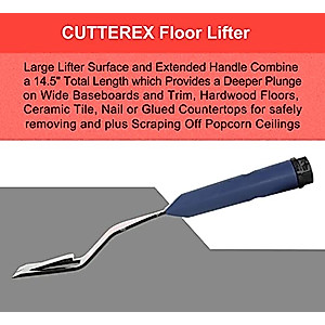 CUTTEREX Floor Lifter, Tile Removal Tool, Removal Multi-Tool for Commercial Work, Molding, Baseboard, Skirting Board, Siding and Flooring Removal, Remodeling