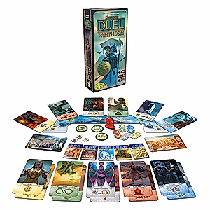7 Wonders Duel Pantheon Board Game EXPANSION | 2 Player Game | Strategy Board Game | Civilization Board Game for Game Night | Board Game for Couples | Ages 10+ | Made by Repos Production