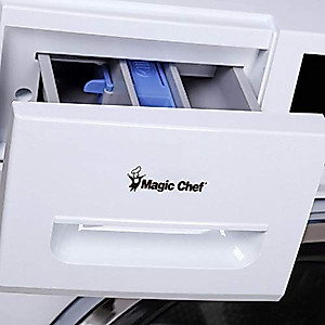 Magic Chef MCSCWD27W5 2.7 Cubic Foot Front Load Washing Washer And Dryer Machine Combo Combination Appliance, White