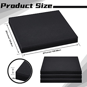 Drydiet Couch Cushion Support 27" x 20" x 1.5" Foam Couch Supports for Sagging Cushions Furniture Couch Cushion Inserts Sofa Seat Support Sofa Replacement Parts to Fix Sagging Sofa Chairs(3 Pcs)