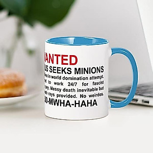 CafePress Evil Genius Seeks Minions Mug Ceramic Coffee Mug, Tea Cup 11 oz