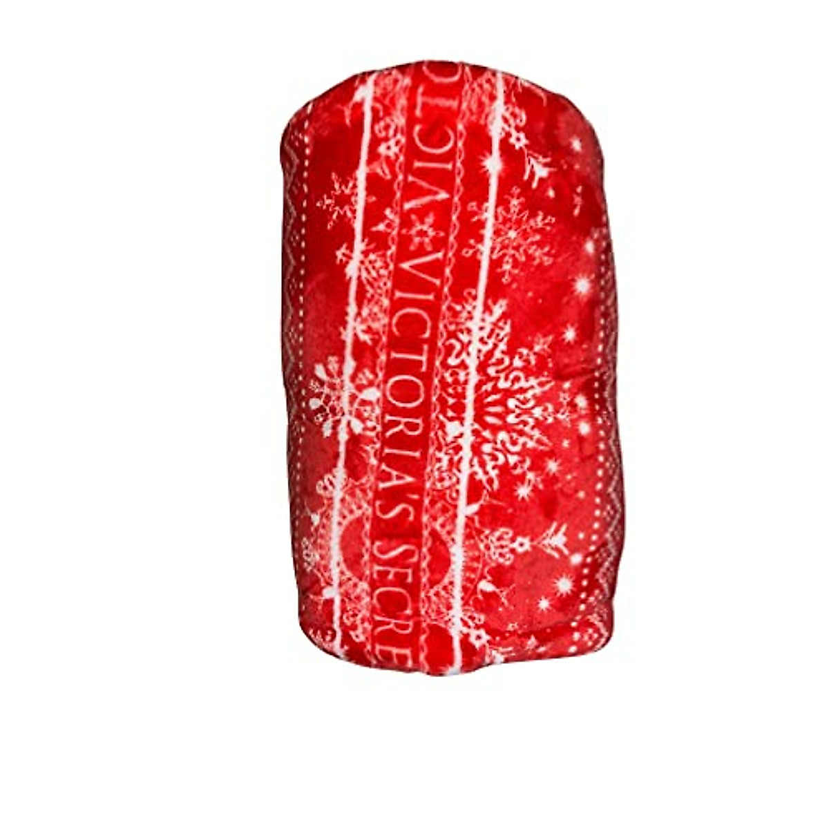 Victoria's Secret Soft Sherpa Blanket Color Red White Snowflake Size 50” x 60” New