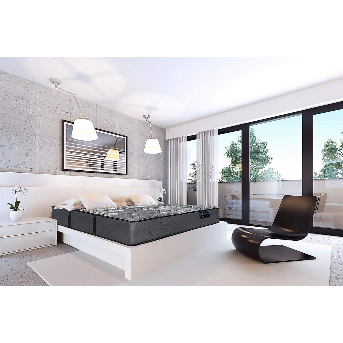 iDealBed iQ5 Luxury Hybrid Mattress and Adjustable Bed Sleep System, Pressure Relief Sleep, Zero Gravity, Anti-Snore, Custom Comfort Positions (Queen, Luxury Plush (Medium Soft) + 4i Custom)