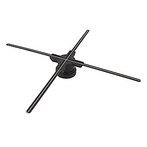 Luqeeg 3D Hologram Projector, 1600x1184 Holographic Advertising Projector, Naked Eye 3D Holographic Projection Fan with Remote Control for Commercial Shop Sign Party Events Display