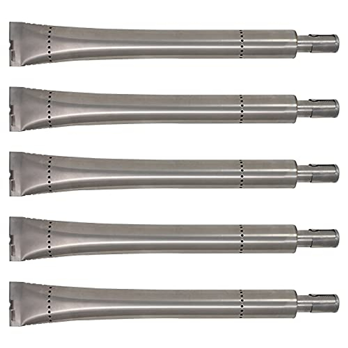 UpStart Components 5-Pack BBQ Gas Grill Tube Burner Replacement Parts for Broil King 9887-87 - Compatible Barbeque Stainless Steel Pipe Burners
