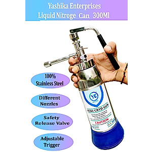 Mini Cryo Gun Liquid Nitrogen Sprayer Can for Dermatology Cryo Spray Cryo Container Capacity 300ml by Yashika Ent