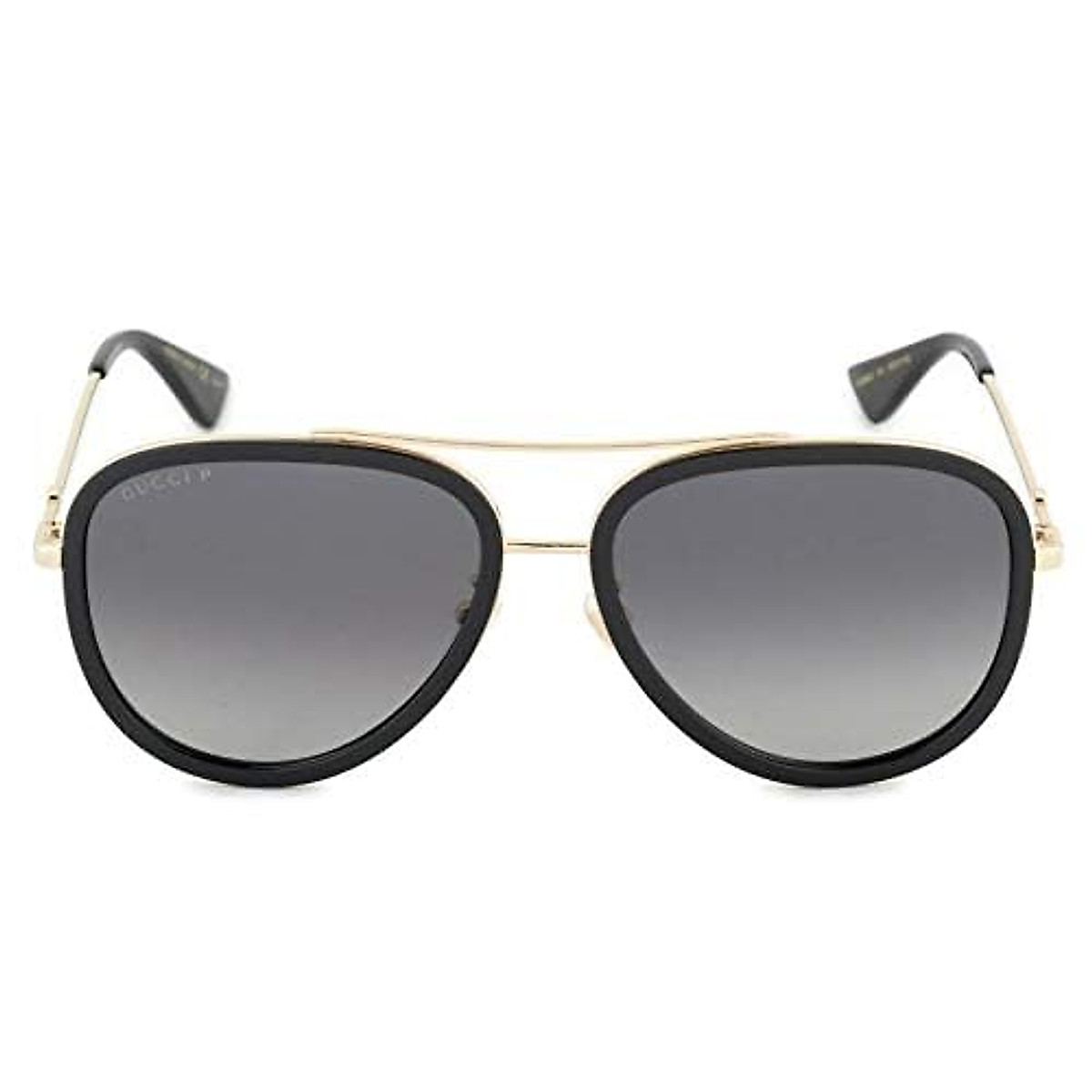 Gucci Womens Polarized UV Protection Aviator Sunglasses Gold O/S