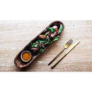 MEPRA, DUE ICE PLACE SETTING, 5 PIECE SET, BRUSHED GOLD FINISH, Medium