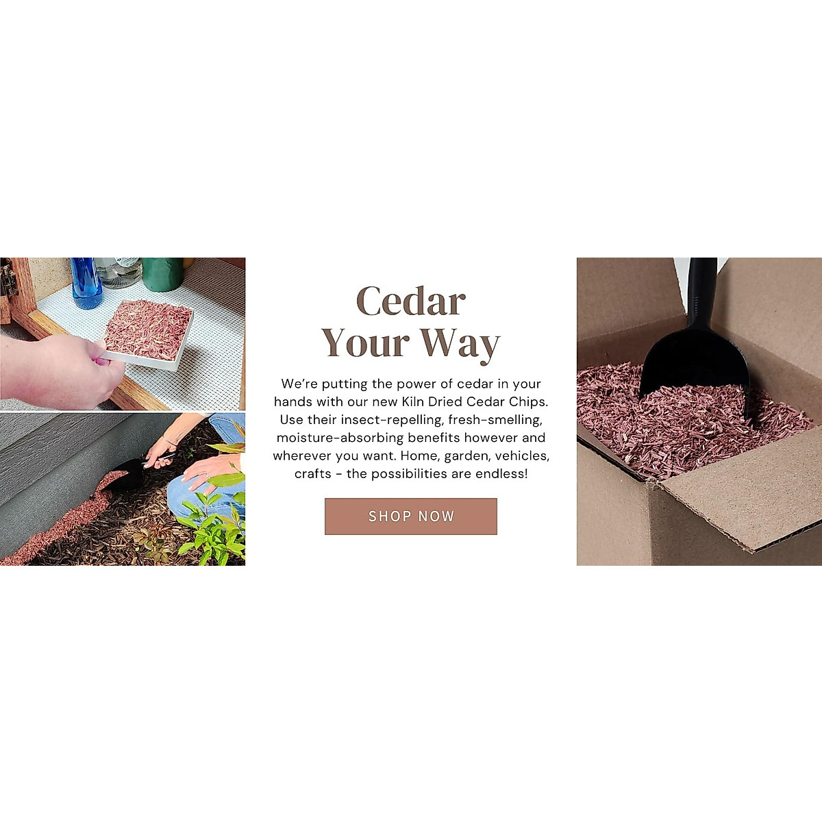 Woodlore – Kiln Dried Eastern Red Aromatic Cedar Chips Made in Wisconsin USA (9lbs)