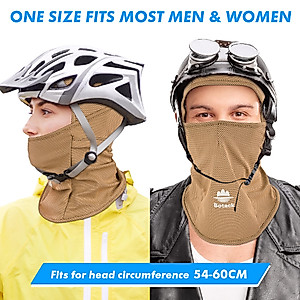Botack Balaclava Face Mask Sun UV Protection Breathable Full Head Mask for Men Women Skiing Cycling