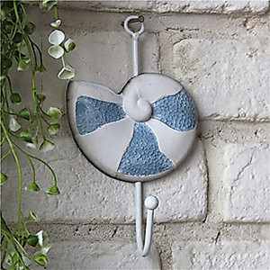 Cabilock 12pcs Kitchenrandom Lifebuoy Iron Coat Decorations Random Decor Hanger Star Decoration or Nautical Rustic Hat Metal Towel Wall Hanging Beach Mediterranean Hooks Key Sea Themed