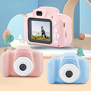 Mini Camera Toy Camera Children's Mini Camera Children's Selfie Camera Shock-Proof Camera (Pink)