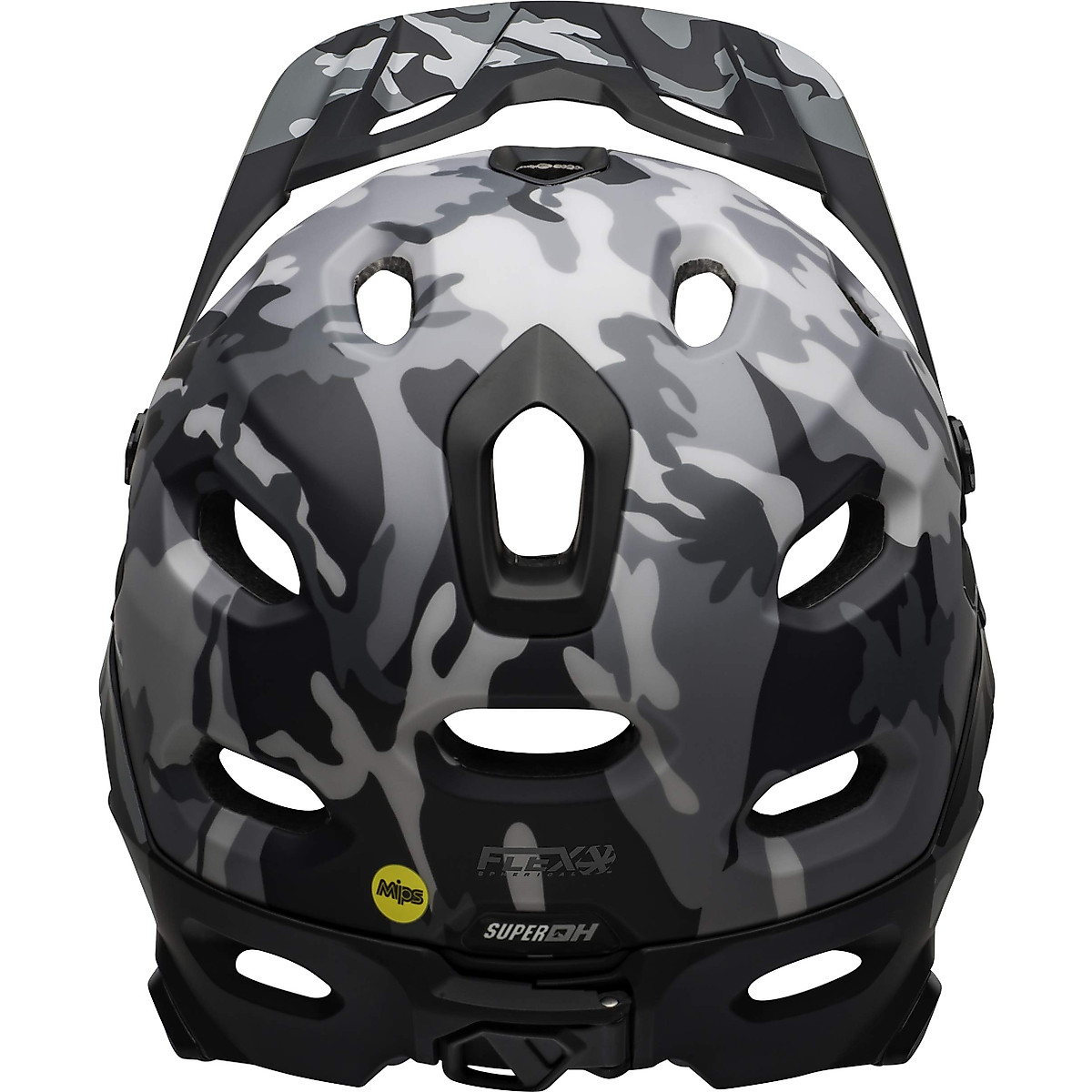 BELL Super DH MIPS Adult Mountain Bike Helmet - Matte/Gloss Black Camo (2022), Large (58-62 cm)