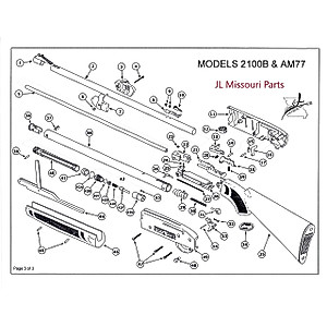 JL Missouri Parts Crosman 2100 A B Classic Rebuild Kit Valve As Seals Set BB Pellet Gun Air Rifle Parts 2200K021, 760-140