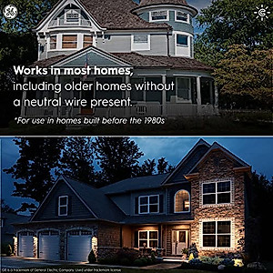 GE CYNC Smart Light Switch On/Off Toggle Style, No Neutral Wire Required, Bluetooth and 2.4 GHz Wi-Fi 3-Wire Switch, Works with Alexa and Google Home