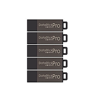 Centon DataStick Pro USB 2.0 Flash Drive 128GB x 5, Grey