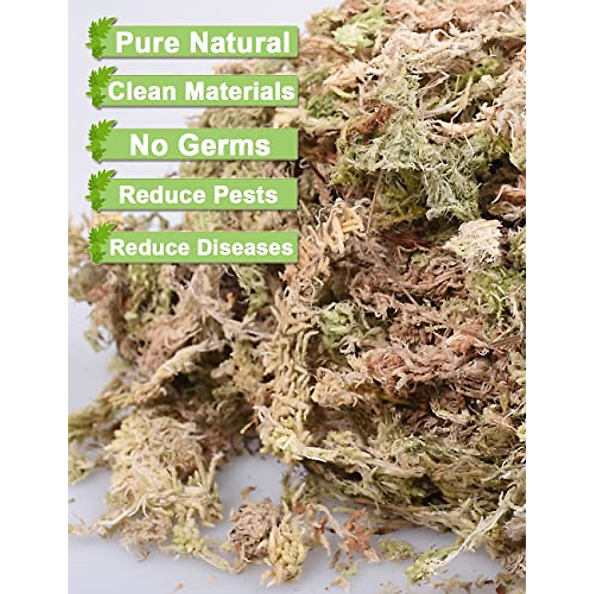 150 Grams Natural Sphagnum Moss Orchid Potting Mix, Organic Carnivorous Dried Peat Moss, Plant Supplies for Indoor Potting Soil, Perlite Blend, Reptile Bedding 3 Quart Sized Bag(Appx.5oz) by Giftape