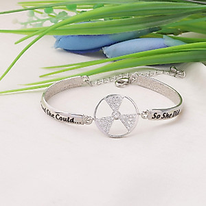 MAOFAED X-Ray Tech Gift Radiographer Gift She believed She Could So She Did Radiology Technologist Gift Radiologist Gift Radiology Graduation Gift Future X-Ray Tech Gift (she believed x ray silver)