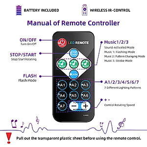 Litake UV Black Lights for Glow Party, 6W LED Disco Ball Strobe Lights for Dark Party Supplies, Sound Activated with Remote Control, Dj Light for Halloween Xmas Birthday Party Home Decorations, 2 Pack