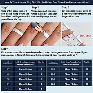 Gem Stone King 925 Silver Ring with 10K Yellow Gold Prongs White Created Sapphire and Set with Poppy Topaz (Size 7)