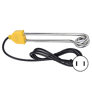 Labuduo Immersion Heater, Immersion Boiler Blow Up Hot Tub Portable 1000W Pool Heater for Bathroom Sinks Outdoor Pond, Buckets, and Inflatable Swimming Pools(12)