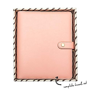 Pukka Pad, Carpe Diem, Work, Goal, Planner with Weekly, Monthly, Undated Inserts, A5 8 X 9.5 X 1.6 Inches, Blush