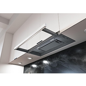 Zephyr ZPI-E30B290 Pisa 180-290 CFM 30 Inch Wide Under Cabinet Range Hood with LumiLight LED Lighting - White