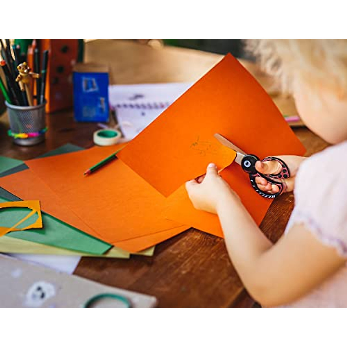 Fiskars Children's Animal Scissors with Ladybird Motif, From 4 Years, Length: 13 cm, For Right and Left Handers, Stainless Steel Blade/Plastic Handles, Red, 1004612