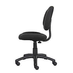 Boss Office Products Nylon Black Boss Office Deluxe Posture Chair, 25" W x 25" D x 35-40" H