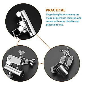 GAFOKI 1 Set Plate Seaside Fishing Portable Multi- Stake Tray Accessory Function Chair for Stainless Fish Support Steel Tool of Multi-Function Silver Bait Umbrella Practical Clamp