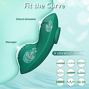 Wearable Panty Vibrator Adult Sex Toys-App Remote Control Mini Butterfly Clitoral Vibrator with Strong Magnetic Clip and 9 Vibrating Modes for Women Couple