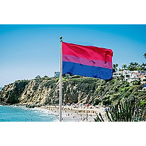 Bisexual Pride Flag (3x5 Feet) - Vivid Color and Fade Proof - Canvas Header and Double Stitched