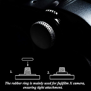 Camera Shutter Button (2 Pack/Silver) Upscale and Delicate Soft Shutter Release Button