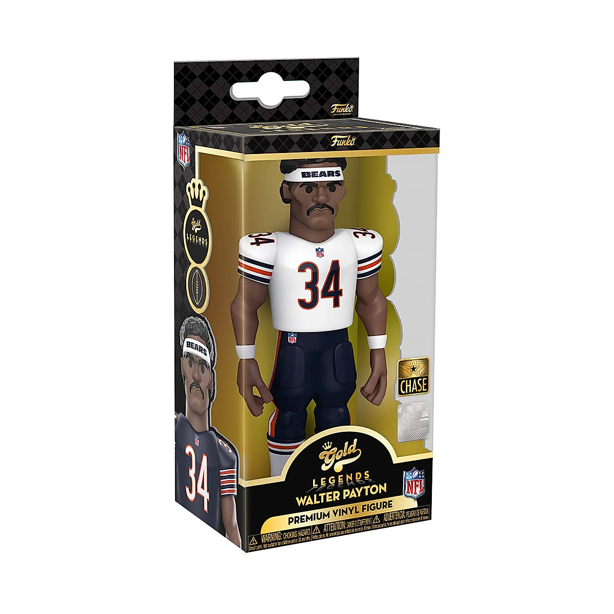 Funko Gold Vinyl: NFL Legends: Chicago Bears - Walter Payton, 5" Premium Vinyl Figure, Chance of Chase