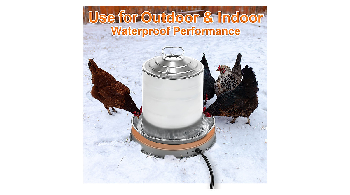 Poultry Water Heater for Winter - Prevent Freezing & Keep Water Liquid