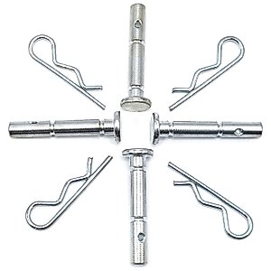 (4pk) 07188389 Shear Bolts and Cotter Pins 7188389 Shear Pins for Craftsman 7296122 7296106 fits Snow Blower 738-04124A Shear Pins & 714-04040 Bowtie Cotter