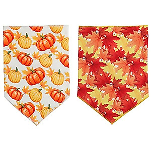 Fall Dog Bandana, Festival Pets Scarf for Thanksgiving Daily Use in Autumn