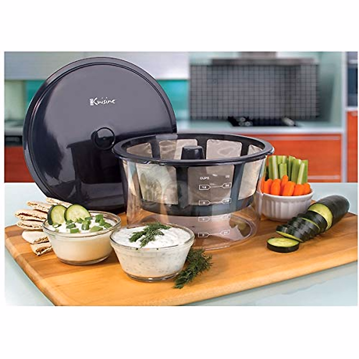 Euro Cuisine GY60 Greek Yogurt Maker with Ultra Fine Mesh Stainless Steel Strainer Basket