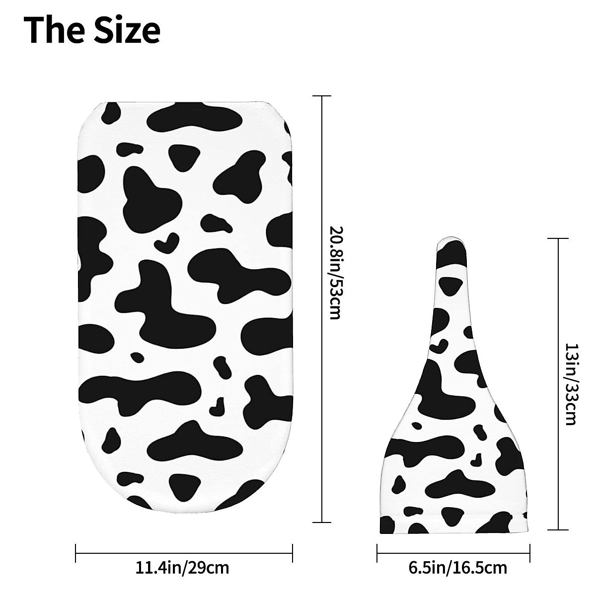 Belinyo Cow Print Newborn Swaddle Set Baby Receiving Blanket with Beanie Hat Infant Swaddle for Girls Boys One Size